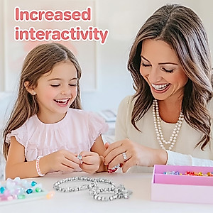 Sukh 1000+ Pcs Clear Pony Beads - Plastic Bracelet Beads 6x9mm Crystal White Pony Beads for Bracelets Making Hair Beads for Braids DIY Crafts Key Chai Jewelry Making Home Decor Pony Beads Bulk