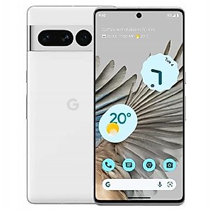 Google Pixel 7 Pro 5G 128GB 12GB RAM 24-Hour Battery Factory Unlocked for All Carriers Global Version - Snow