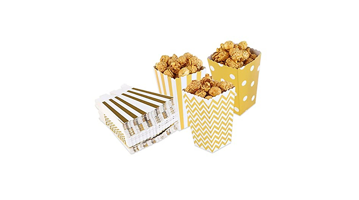 50 Popcorn Carton Snack Containers for Parties