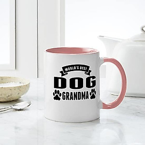 CafePress Worlds Best Dog Grandma Mugs Ceramic Coffee Mug, Tea Cup 11 oz