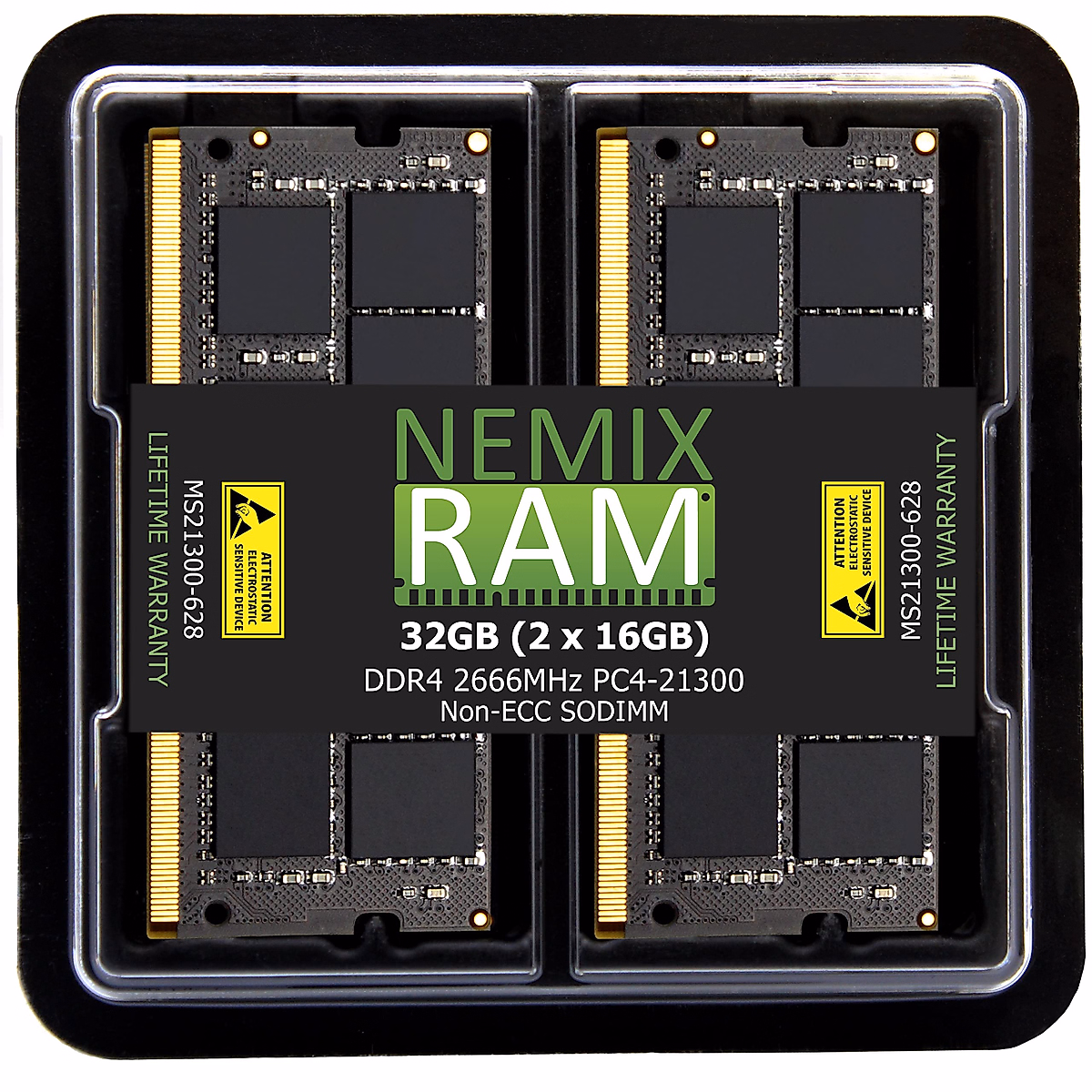 NEMIX RAM 32GB Upgrade Kit (2x16GB) DDR4 2666MHz PC4-21300 SODIMM Memory Compatible for Apple iMac Mid 2020 iMac (20,1/20,2) / Mid 2019 iMac (19,1) 27-inch w/Retina 5K, Late 2018 Mac Mini (8,1)
