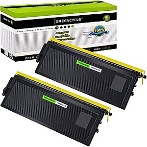 greencycle TN-460 Laserjet Toner Cartridge Replacement Compatible for Brother TN460 Intellifax 4100e 4750e HL-1240 MFC-1260 Printer Pack of 2