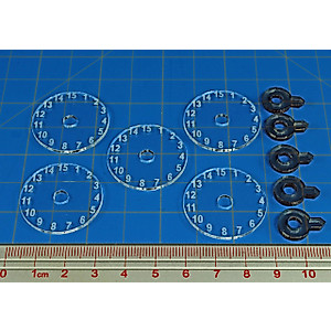 LITKO Heavy Duty Flight Stand Dials #1-15 with Pointers (5)