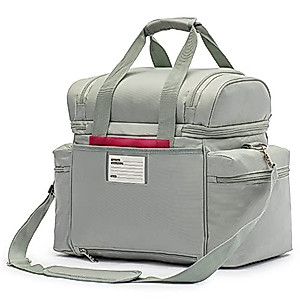 XXX-Extra Large Multiple Meals Cooler Bag (XXX-14x13x9.5 in)-Dual Insulated Compartment, Heavy Duty Fabric, Thick Insulation, Reinforced Stitches. Not for Everyday Use-Too Large.