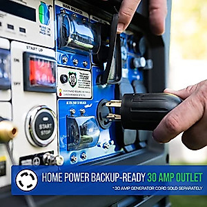 DuroMax XP9000iH 9000-Watt 459cc Dual Fuel Digital Inverter Hybrid Portable Generator, Blue