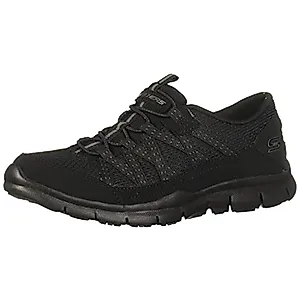 Skechers Women's Gratis-Strolling Sneaker, BBK, 9 M US