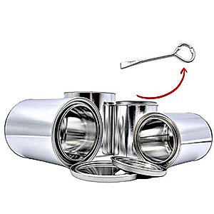 Blysk Empty Metal Cans: 2 Quarts and 2 Pints