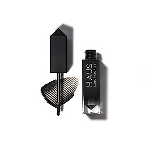 HAUS LABORATORIES By Lady Gaga: RISQUÉ BROW & LASH SPARKLE TOPPER, Brow Gel & Mascara in Black Sparkle, Long Lasting & Buildable Eye Makeup, Vegan & Cruelty-Free, 0.10 Fl. Oz