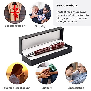 Inkstone Philippians 4:13 Faith Gift Pen with Engraved Bible Verse I Can Do All Things Through Christ Who Gives Me Strength