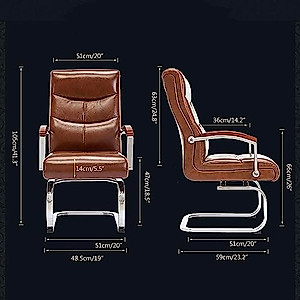 WHLONG Home Office Chairs, Ergonomic Executive Chair for Home, PU Leather High Back Computer Chair Executive Chairs(Color:A)