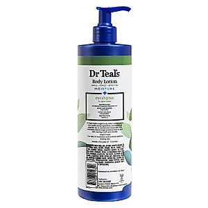Dr Teal's Body Lotion - Moisture Plus - Rejuvenating Eucalyptus & Spearmint Essential Oils, 18 Fl Oz 2-Pack (36 Fl Oz)