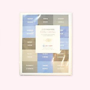 PEZ DE PAPEL Pestañas para Biblia Católica, en español. Catholic Bible Tabs, in spanish (Blue and gray)