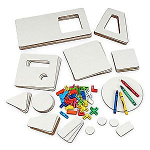 3DUX DESIGN Modern Museum Architecture Set. STEAM Toy for Early Education. Design, Build, Decorate with 86 Easy to Assemble and Reusable Pieces. Construction, Building and Open-Ended Play