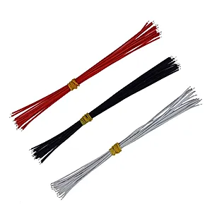 Zelerdo 45pcs 22AWG Hookup Wire Pickup Wire for Guitar and Other Musical Instrument, 3 Colors