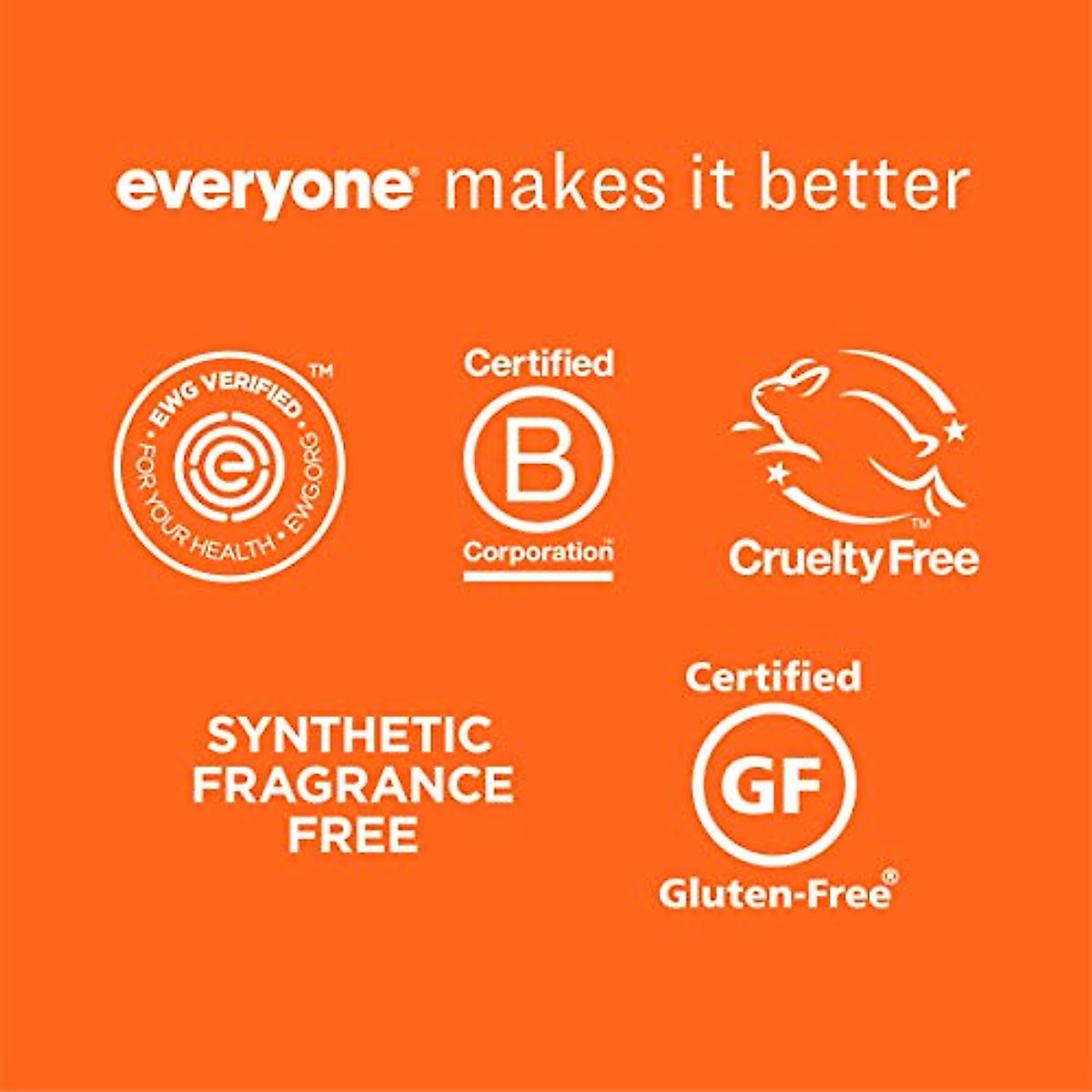 Everyone 3-in-1 Kids Soap, Body Wash, Bubble Bath, Shampoo, 32 Ounce (Pack of 2), Orange Squeeze, Coconut Cleanser with Organic Plant Extracts and Pure Essential Oils (Packaging May Vary)