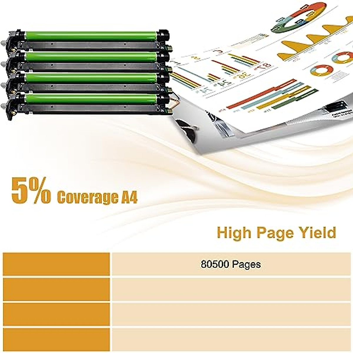 013R00686 Drum Unit, Compatible for Xerox AltaLink B8145 B8155 B8170 Printers, High Yield 80500 Pages (1 Pack)