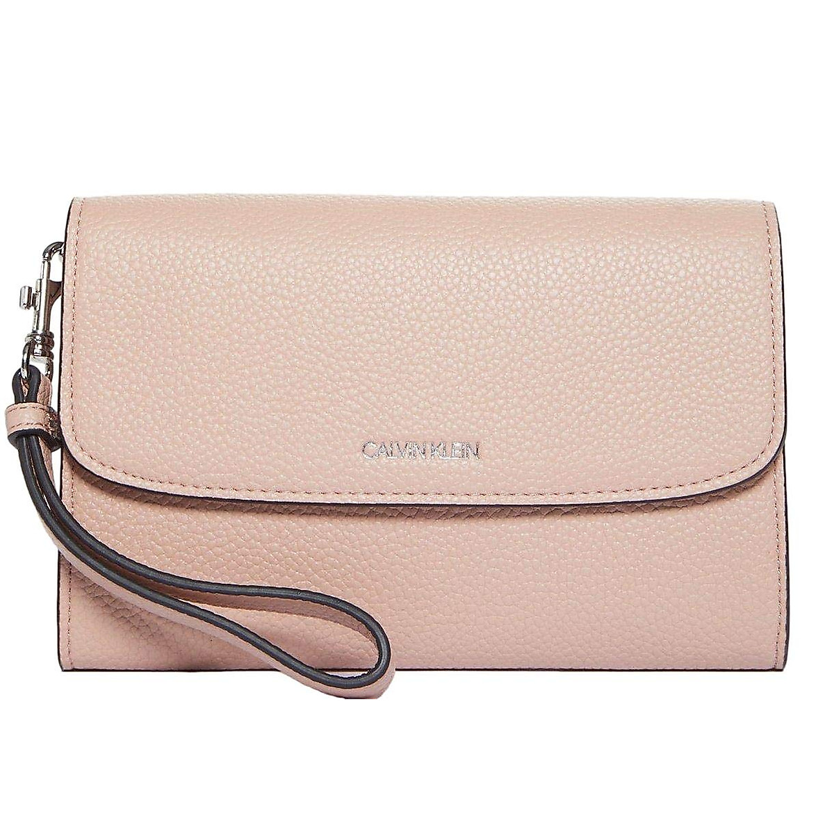 Calvin Klein Pebble Leather Mini Crossbody Phone Clutch Bag Handbag