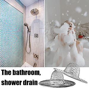 LUNKUIVY 100 PCS Sink Strainer, Stainless Steel Filter Trap 2.76 Inch Metal Sink Strainer Utility Sinks for Kitchen, Bathrooms, Shower Drains