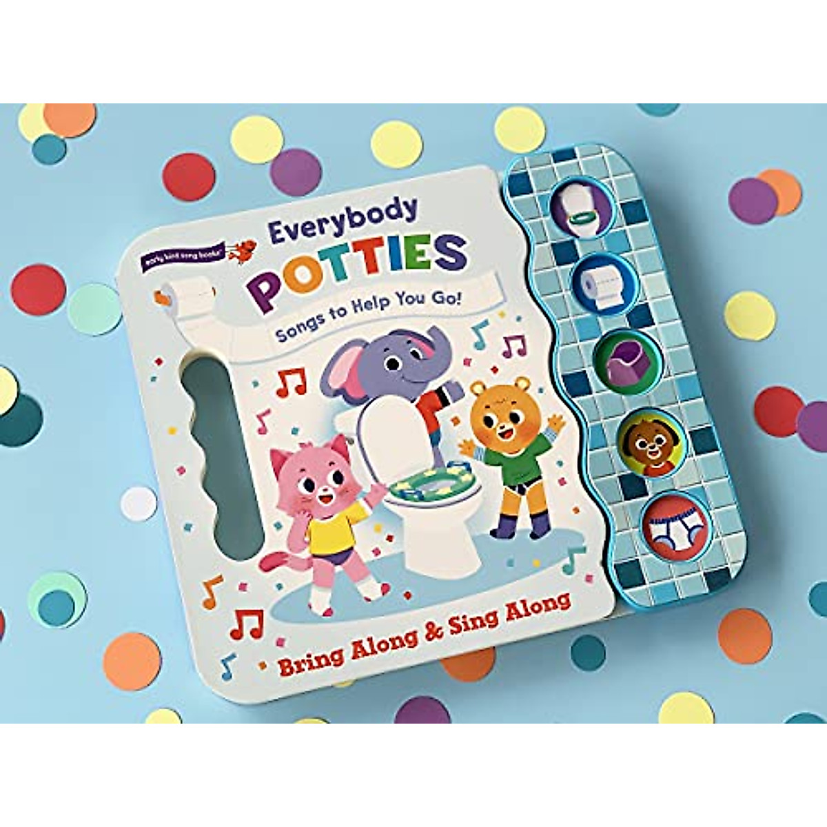Everybody Potties - Songs To Help You Go! 5-Button Song Children's Board Book, Potty Training (Early Bird Song Books)