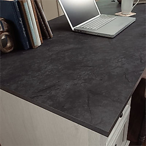 Sauder Palladia L-Shaped Home Office Desk in Glacier Oak, Glacier Oak Finish