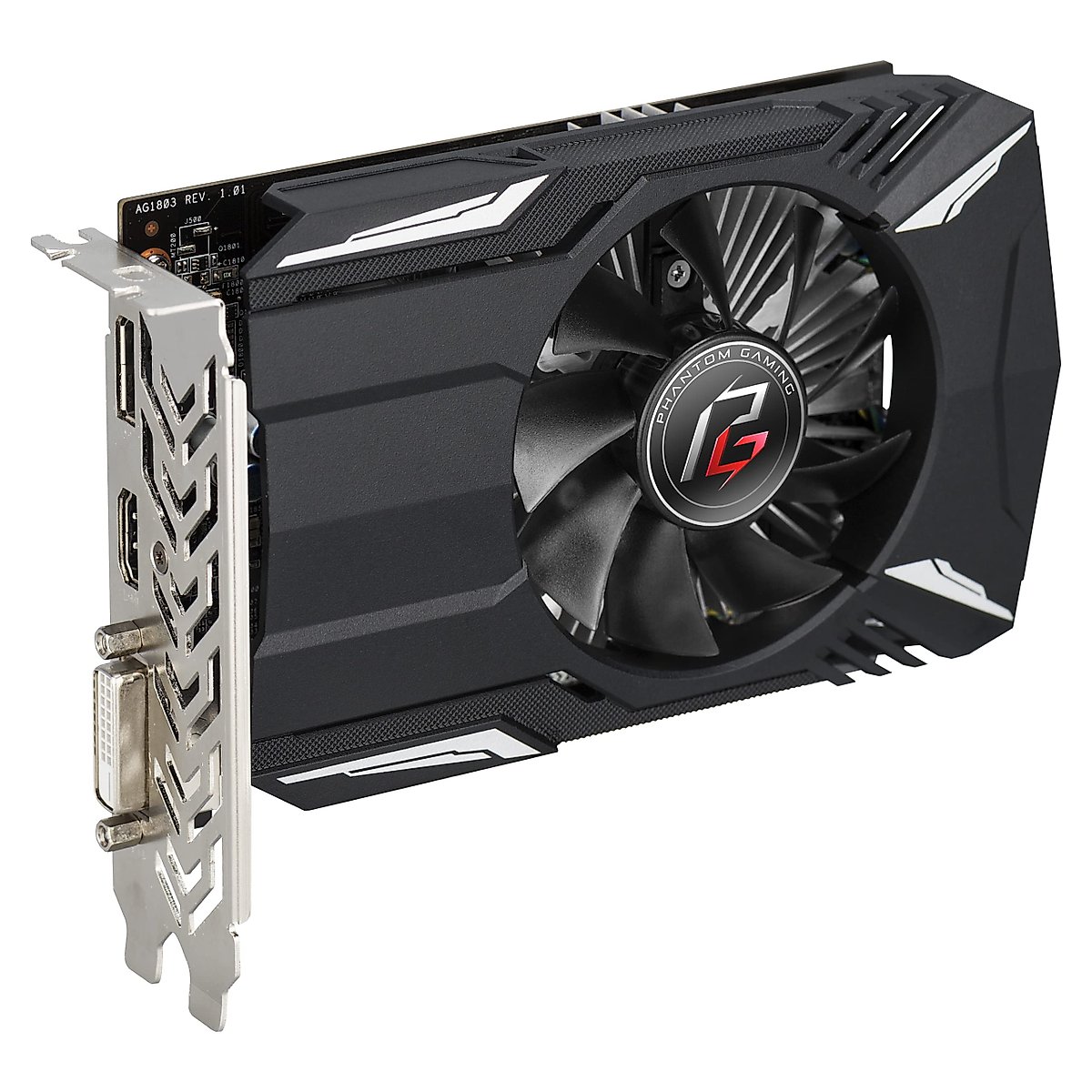 ASRock AMD Phantom Gaming Radeon RX 550 2G DisplayPort HDMI DVI GDDR5 128-bit 5120 x 2880 PCI Express x16 6000 MHz Graphics Card DirectX