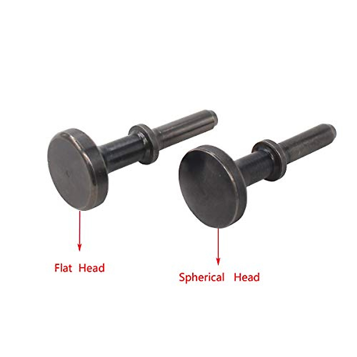 ApplianPar Pack of 5 Heavy duty Smoothing Pneumatic Air Hammer Pneumatic Chisel Bits Extended Length Tools Kit with Spring