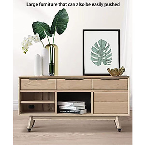 4 PCS White Mini Self Adhesive Caster Wheels,360°Rotation Self Adhesive Caster Wheels, Stainless Steel Rollers Universal Wheel for Trash Can, Furniture（ with 1 Stainless Steel Rolling Balls）