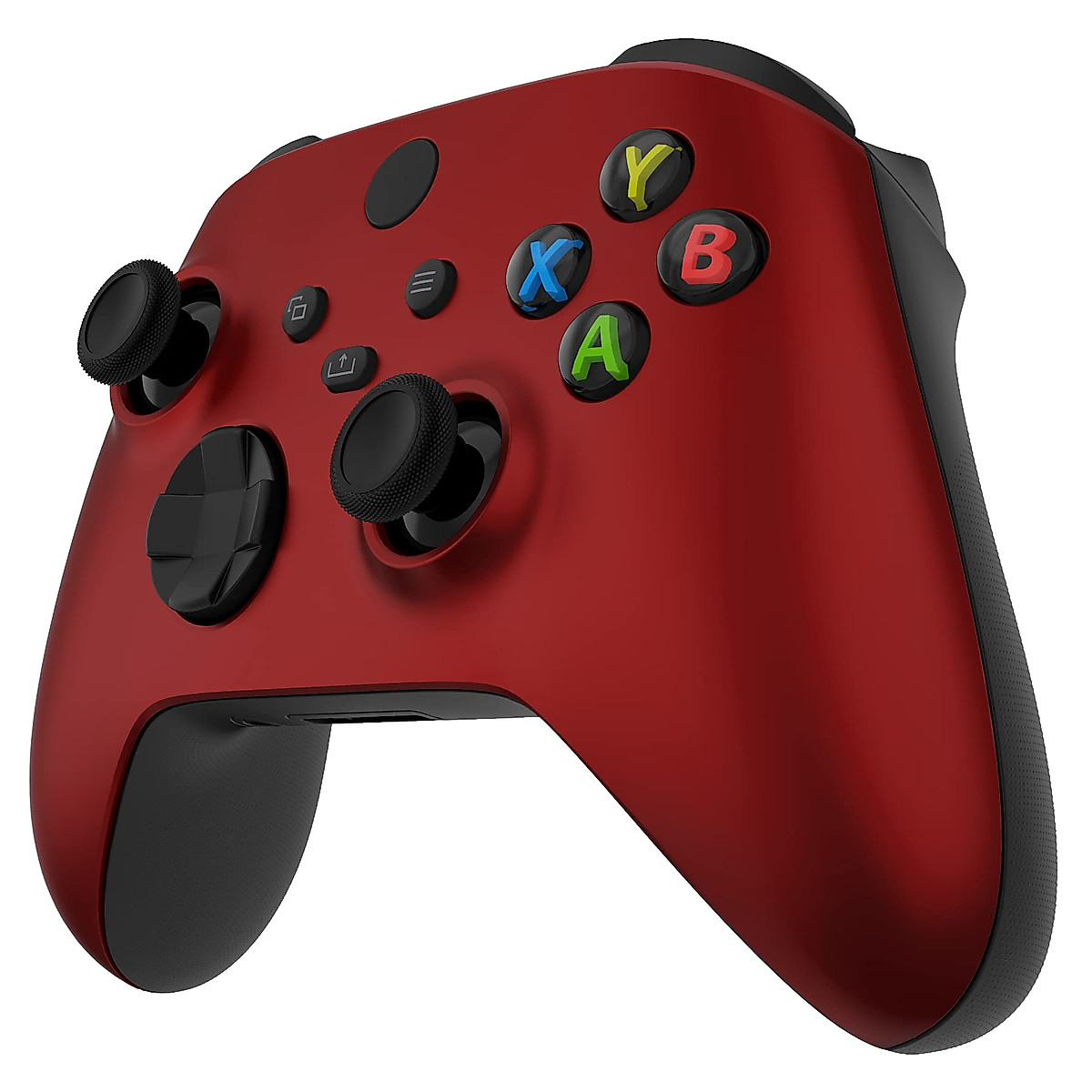 eXtremeRate Scarlet Red Replacement Shell for Xbox Series X & S Controller - Personalized Upgrade - Soft Touch Grip Custom Gaming Case Faceplate for Xbox Core Controller [Controller NOT Included]