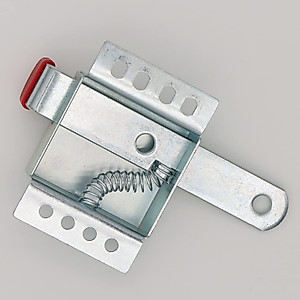 2 Pieces Heavy Duty Inside Deadlock, Galvanized Steel Garage Door Slide Lock for Most Garage Doors, Locking Sliding Latch for Manual Open