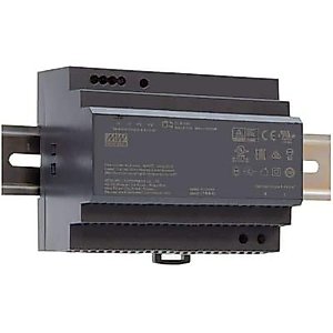 Mean Well HDR-150-24 DIN Rail Power Supply Step shap 127.4/150W 24V 5.31/6.25A for 115/230VAC, Adj Vout, Enclosed, Input: 85~264 VAC, 120~370 VDC