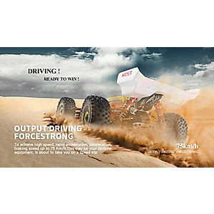 WLtoys 144010 144001 75KM/H 2.4G RC Car Brushless 4WD Electric High Speed Off-Road Remote Control Drift Toys for Children Racing 144010 1B 1500mah