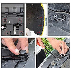 GOOACC 635Pcs Car Push Retainer Clips & Auto Fasteners Assortment -16 Most Popular Sizes Nylon Bumper Fender Rivets with 10 Cable Ties and Fasteners Remover for Toyota GM Ford Honda Acura Chrysler