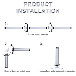 TALITARE White Industrial Pipe Clothing Rack, 30 Inch Pipe Clothes Rack, Wall Mounted Detachable Garment Bar, Heavy Duty Iron Hanging Rod for Closet Storage