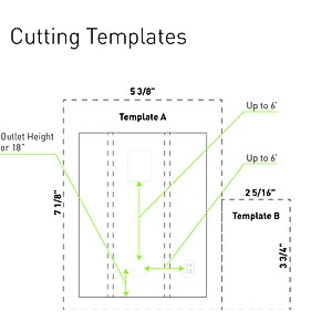 Legrand, Home Office & Theater, In Wall TV Power Kit, White, 6ft Length, HT22U2WHR6