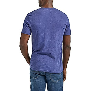 Lee Men's Short Sleeve Graphic T-Shirt, Anthem Blue Heather Quality Workwear