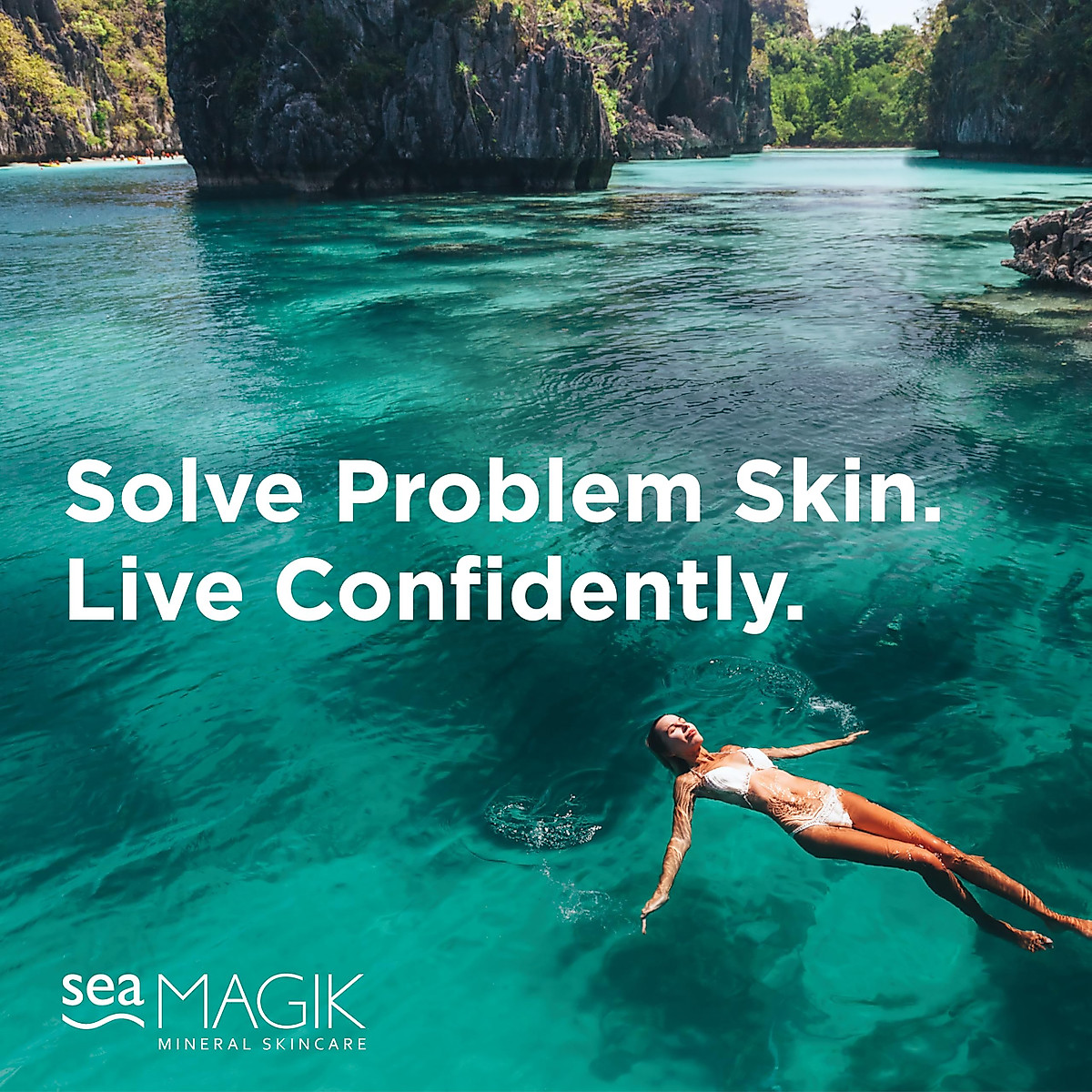 Sea Magik Mineral Shampoo 10.14fl oz - Sulfate Free Shampoo with Organic Seaweed/ 100% Vegan/ Sustainable Packaging