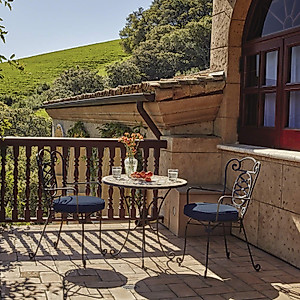 Classic Accessories Montlake Water-Resistant 54 x 18 x 3 Inch Outdoor Bench/Settee Cushion Slip Cover, Patio Furniture Swing Cushion Cover, Heather Indigo Blue, Patio Furniture Cushion Covers