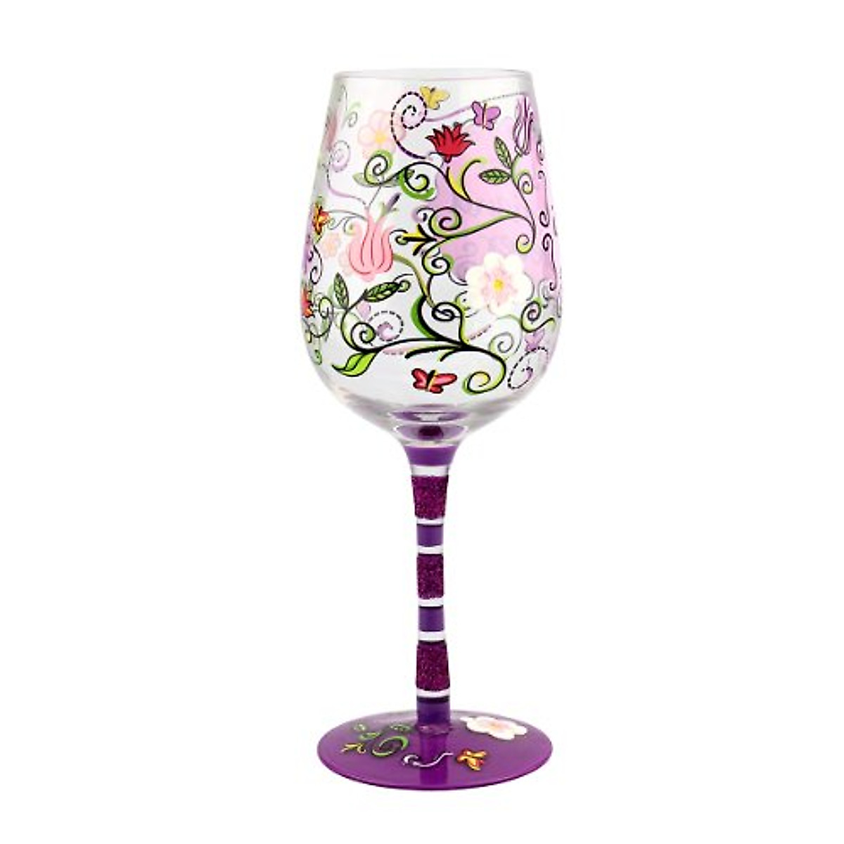 TOP SHELF TS-5061A “A Sister is a Friend Forever” Wine Glass – Hand-painted – Gift Ideas for Her Multicolor, 15oz