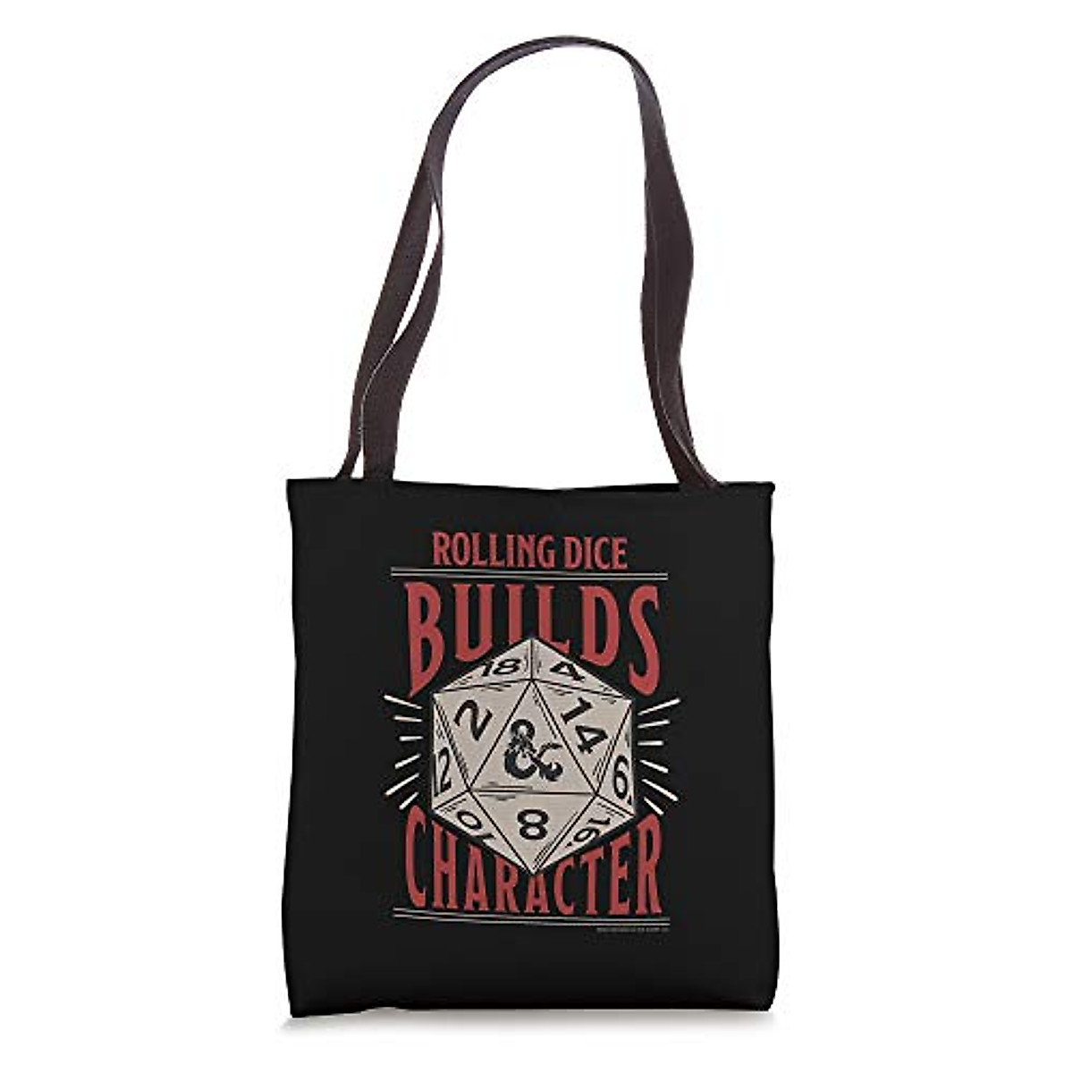 Dungeons & Dragons Rolling Dice Builds Character Tote Bag