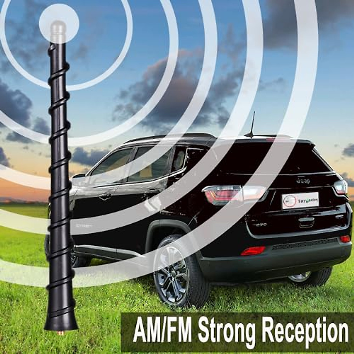 Antenna Fits for 2011-2023 Jeep Cherokee Accessories Grand Cherokee, Renegade, Compass, Liberty, Chrysler 200, Dodge Durango, Avenger, Dart, Journey, Fiat 500, 68297936AA 5091100AA 5091100AB Antennas