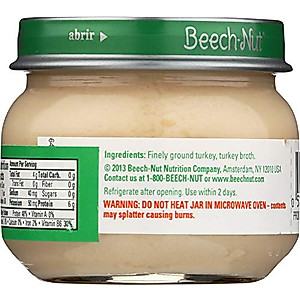 Beech-Nut Classics Stage 1 Baby Food, Turkey/Broth, 2.5 oz