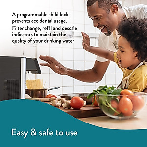 Aqua Optima Aurora Countertop Hot & Cold Filtered Water Dispenser & 6 Replacement Filters