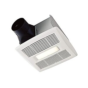 Broan-NuTone AE110L Ventilation Fan with LED Light and Roomside Installation, ENERGY STAR Certified, 110 CFM 1.0 Sones White