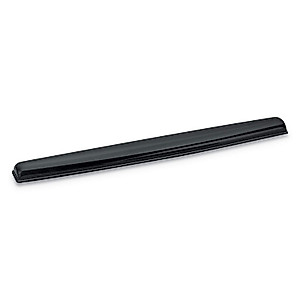 Fellowes Crystals™ Gel Keyboard Wrist Support Black - 0.63" x 2.31" x 18.56" Dimension - Black - Gel - Stain Resistant - 1 Pack