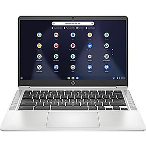 HP Chromebook 14" 14A-NB0013DX AMD 3015Ce, Chrome OS, AMD Radeon Graphics, 4GB DDR4 64 GB eMMC, Mineral Silver (Renewed)