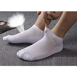 3 Pack Unisex Ultra Thin Breathable Dry Fit Low Cut Running Ankle Socks black white grey color (White, Medium)