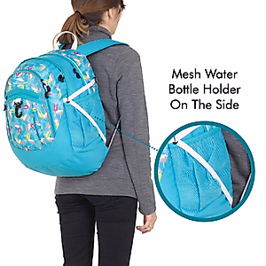 High Sierra Fatboy Backpack, Toucan/Tropic Teal/White, 19.5 x 13 x 7-Inch