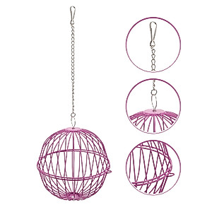 Rabbit Feeding Cage Feed Dispenser Ball Bunny Feeder Balls Rabbit Grass Feeder Ball Hamster Cage Feeder Feed Dispenser Toy Rabbit Hanging Grass Ball Guinea Feeder Rabbit Supply