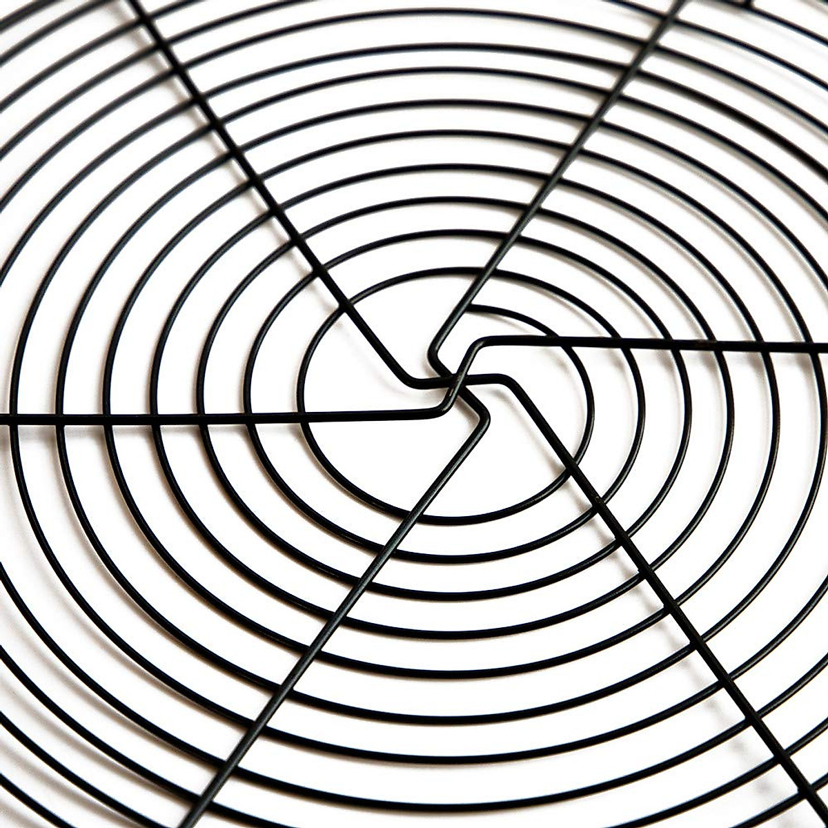 Mokpi Round Cake Cooling Racks Wire Baking Steaming Rack, 12 Inch Diameter, Steamer Rack (Black-2 Pack)