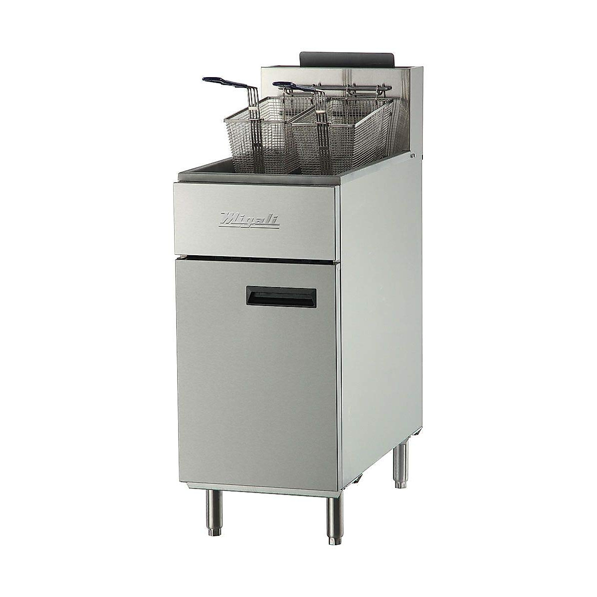 Migali C-F40-NG Competitor Series Fryer, Natural Gas, Floor Model, 15.6" W, 40 lb Oil Tank